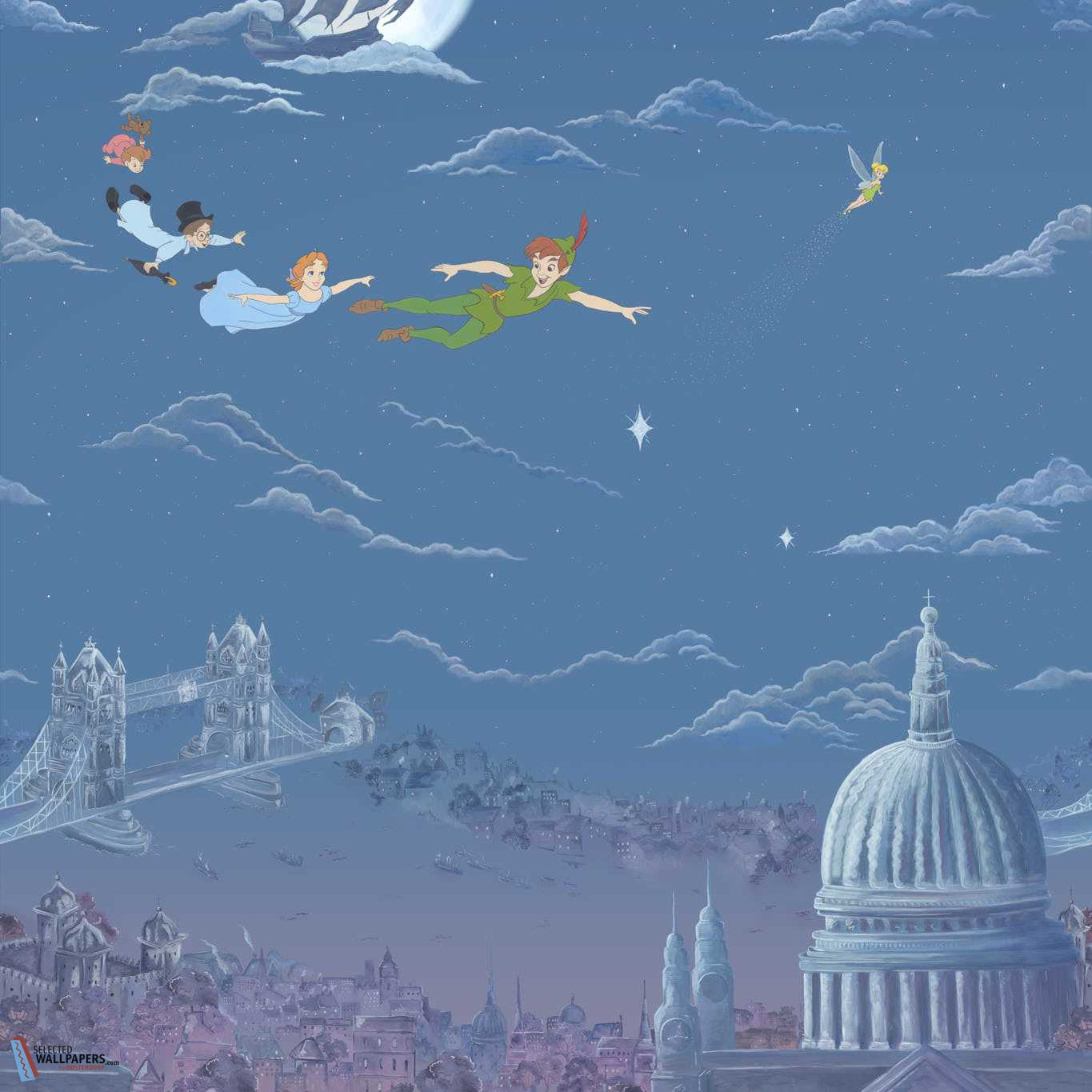 Peter Pan Flying Wallpaper