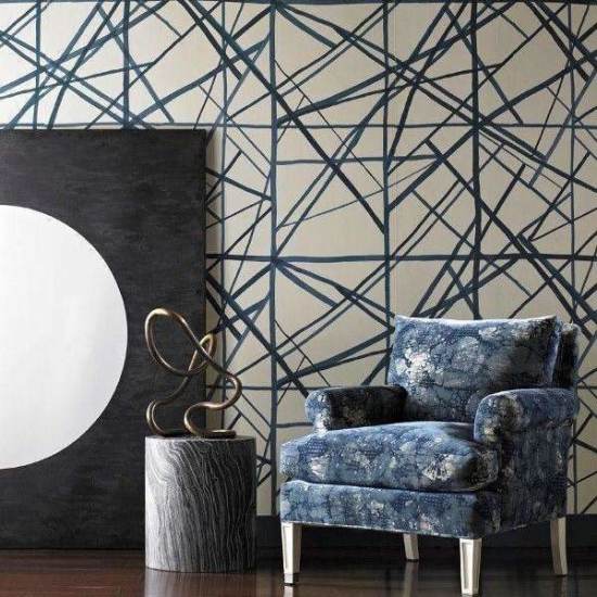 Lyre wallpaper Kelly Wearstler | Custom Wallpaper Lyre GWP 3722.117 ...