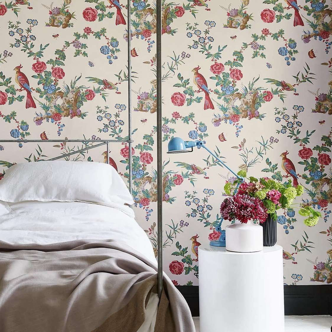 Darwin wallpaper Little Greene | wallpaper Darwin 0247DAAZURE ...