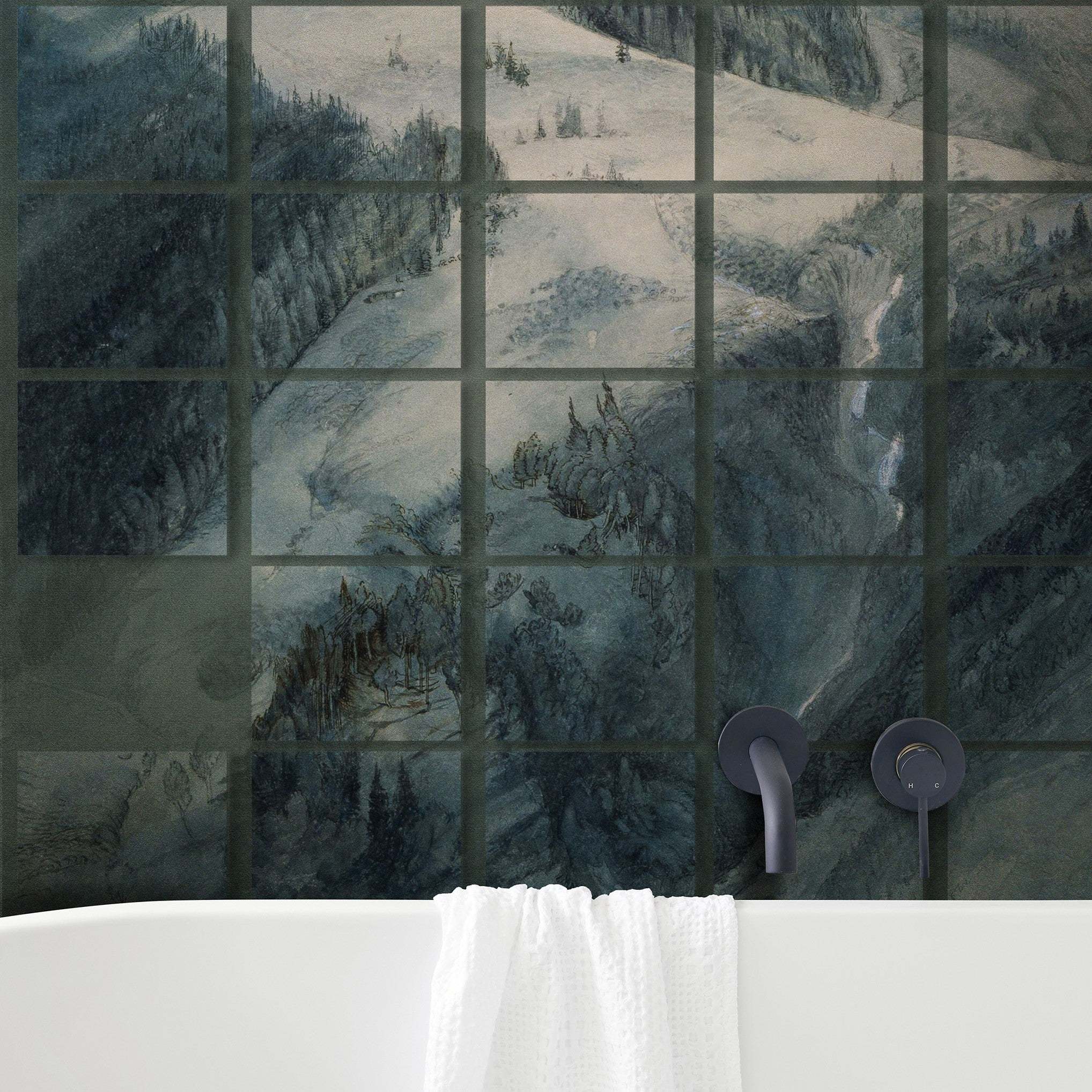 Forest Bathing wallpaper Wall & Deco | Wallpaper Forest Bathing WET ...