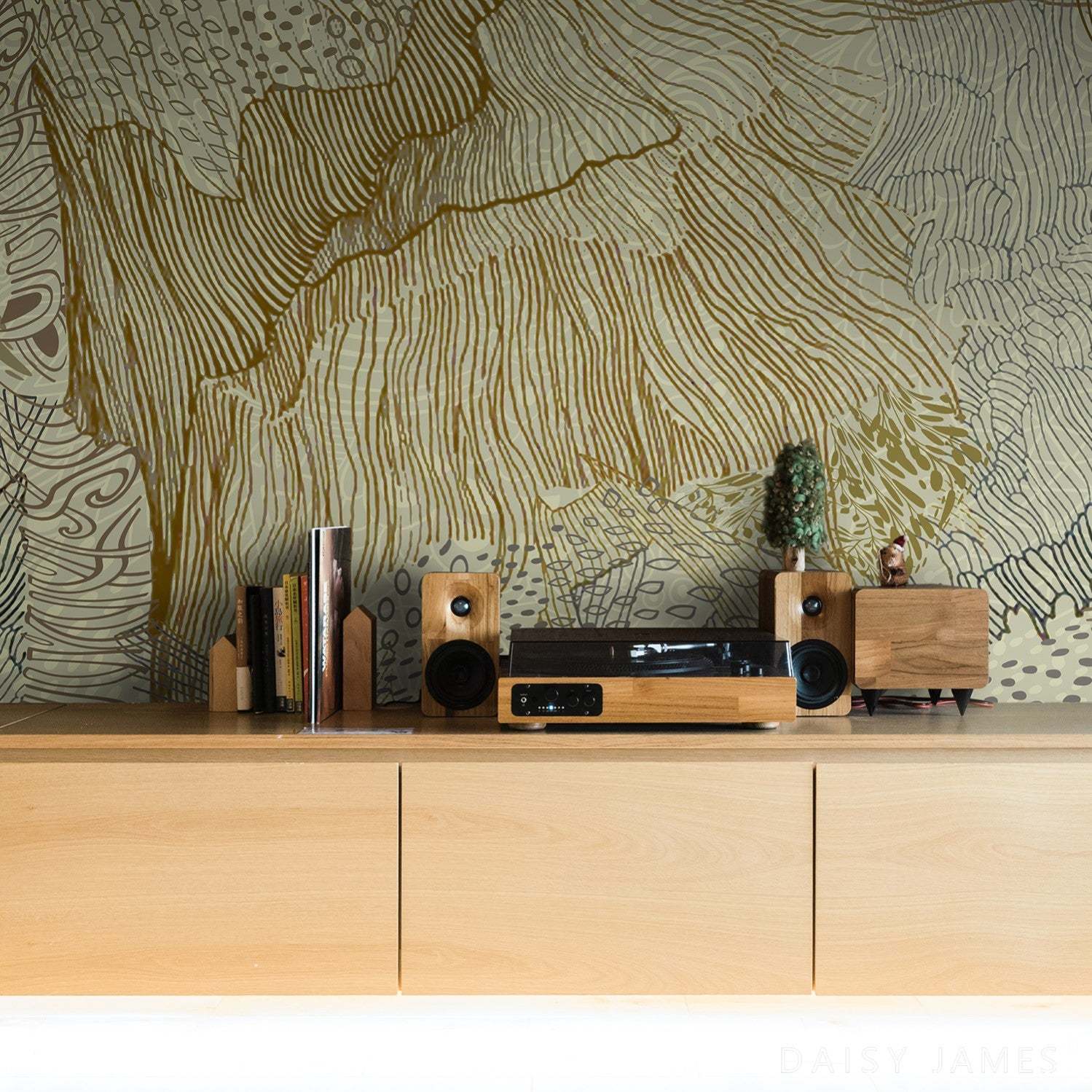 The Tribe Pattern No2 behang Daisy James | Behang The Tribe Pattern ...