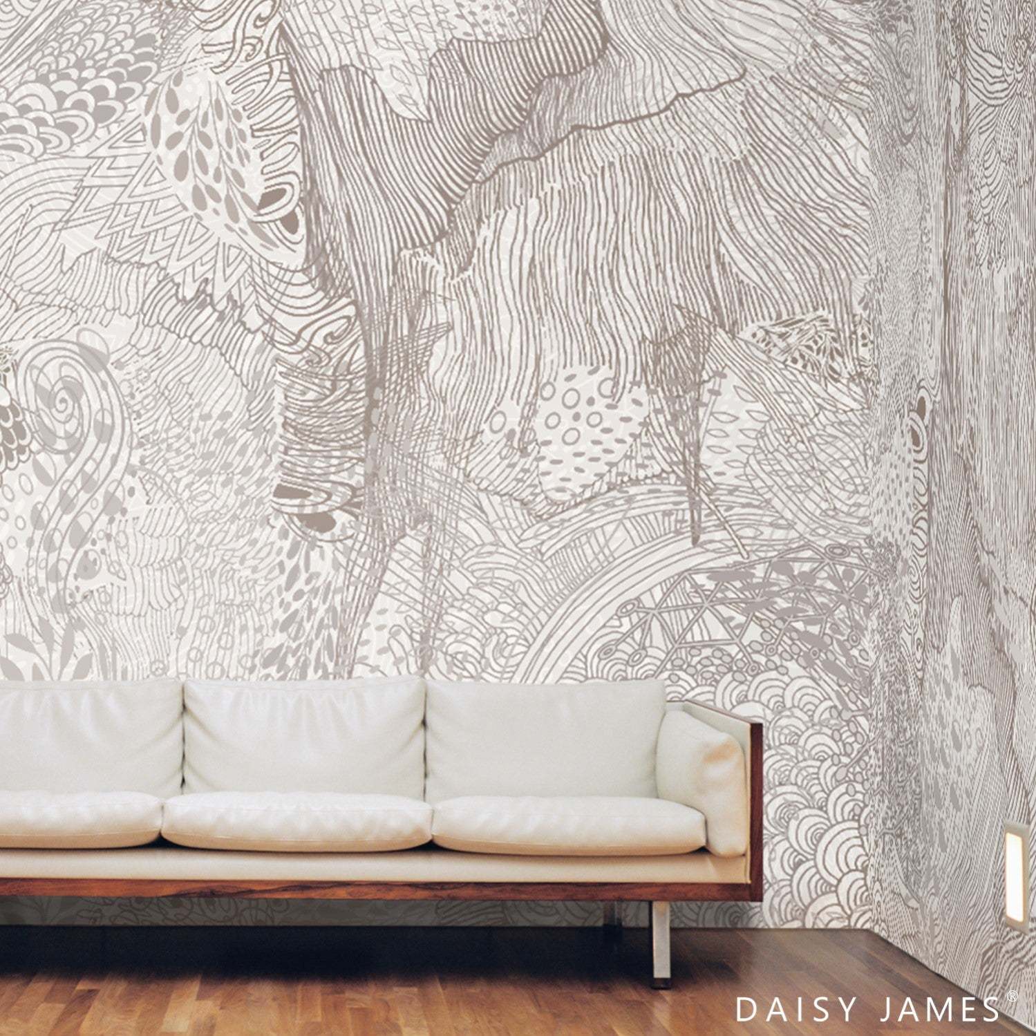 The Tribe Pattern No3 behang Daisy James – Selected Wallpapers & Interiors